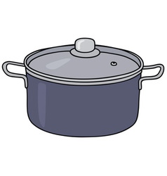 Cartoon home kitchen pot Royalty Free Vector Image