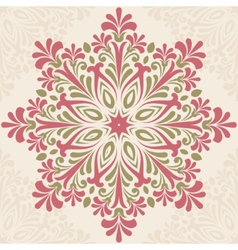 Round floral pattern Royalty Free Vector Image