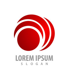 Logo concept design abstract digital technology Vector Image