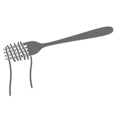 Italian pasta spaghetti on plate Royalty Free Vector Image