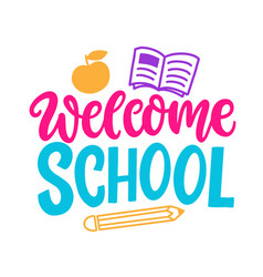 1st grade lettering design element Royalty Free Vector Image