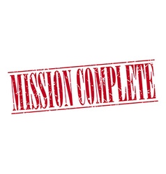 Mission accomplished rubber stamp Royalty Free Vector Image