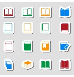 Color baby icons as labes Royalty Free Vector Image