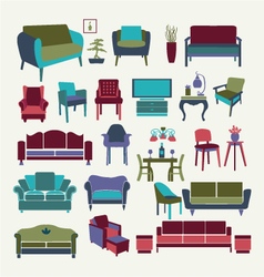 Interior design elements Royalty Free Vector Image