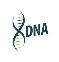 Dna lab logo design template Royalty Free Vector Image