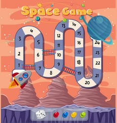 A board game template Royalty Free Vector Image