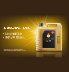 Engine oil advertisement background Royalty Free Vector