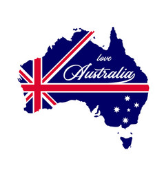 Australian flag and icons Royalty Free Vector Image
