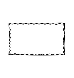 Doodle frames rectangle hand drawn borders Vector Image