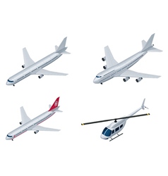 Isometric white plane in flight in front view vector by Aurielaki ...