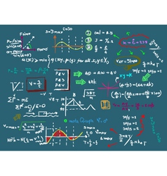 Math formula mathematics calculus on school Vector Image