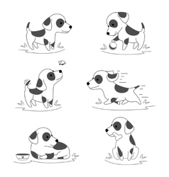Cartoon puppy Royalty Free Vector Image - VectorStock