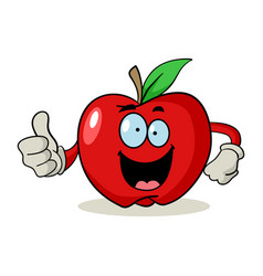 Apple smile Royalty Free Vector Image - VectorStock