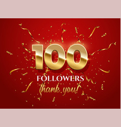 Thank you poster for 10k social media followers Vector Image