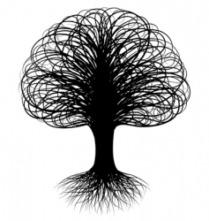 Small tree and butterflies Royalty Free Vector Image