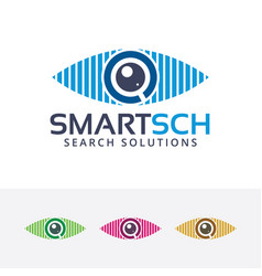 Modern banner template with tiny people and giant Vector Image