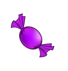 Christmas wrapped candy set colorful packaged Vector Image