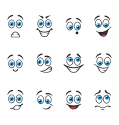 Cartoon emotions Royalty Free Vector Image - VectorStock