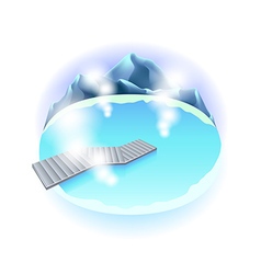 Hot spring objects icons set Royalty Free Vector Image