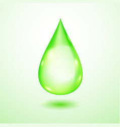 Green drop Royalty Free Vector Image - VectorStock