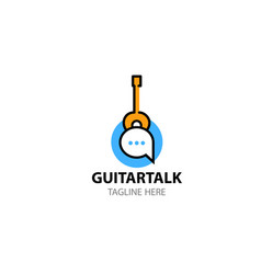 Electric and bass guitar headstock silhouettes Vector Image
