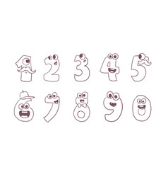 Cute monsters doodle alphabet abc Royalty Free Vector Image