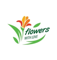 Teamwork flower with leafs logo Royalty Free Vector Image