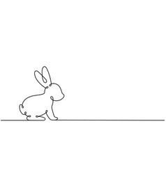 Running hare Royalty Free Vector Image - VectorStock