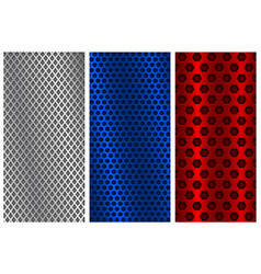 Blue metal background stainless steel texture Vector Image