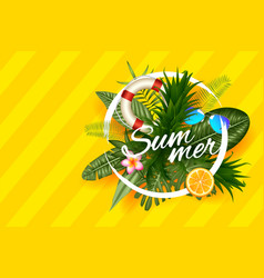 Summer time poster wallpaper for fun party Vector Image