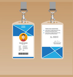 Green graphic id card design template Royalty Free Vector