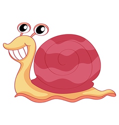 Cartoon snail with a shell Royalty Free Vector Image