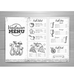 Hand drawn menu elements set Royalty Free Vector Image