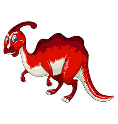 Detailed dinosaur fossil with cartoon style Vector Image