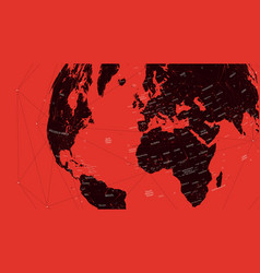 Political map of the world Royalty Free Vector Image