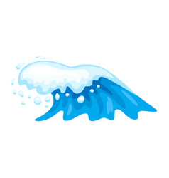 Wave with sea foam Royalty Free Vector Image - VectorStock