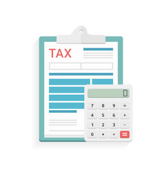 Business tax form cartoon Royalty Free Vector Image