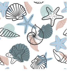 Childish seamless pattern hand drawn space Vector Image