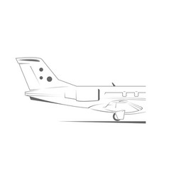 Airplane blueprint Royalty Free Vector Image - VectorStock