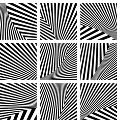 Abstract square op art pattern decorative design Vector Image