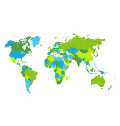 World climate zones map geographic Royalty Free Vector Image