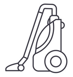 Vacuum cleaner concept logotype template design Vector Image