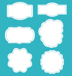 Vintage label frames old frame shapes decorative Vector Image