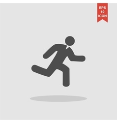 Stick man running Royalty Free Vector Image - VectorStock