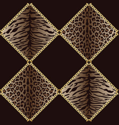Black and gold leopard Royalty Free Vector Image