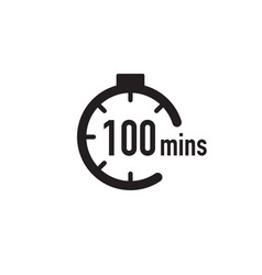90 minutes timer stopwatch or countdown icon time Vector Image