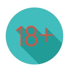 Age restriction sign Royalty Free Vector Image