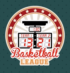 Basketball league flyer Royalty Free Vector Image
