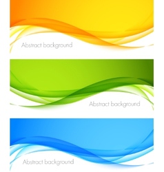 Set of wavy banners Royalty Free Vector Image - VectorStock