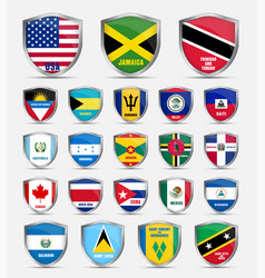 North America flags Royalty Free Vector Image - VectorStock
